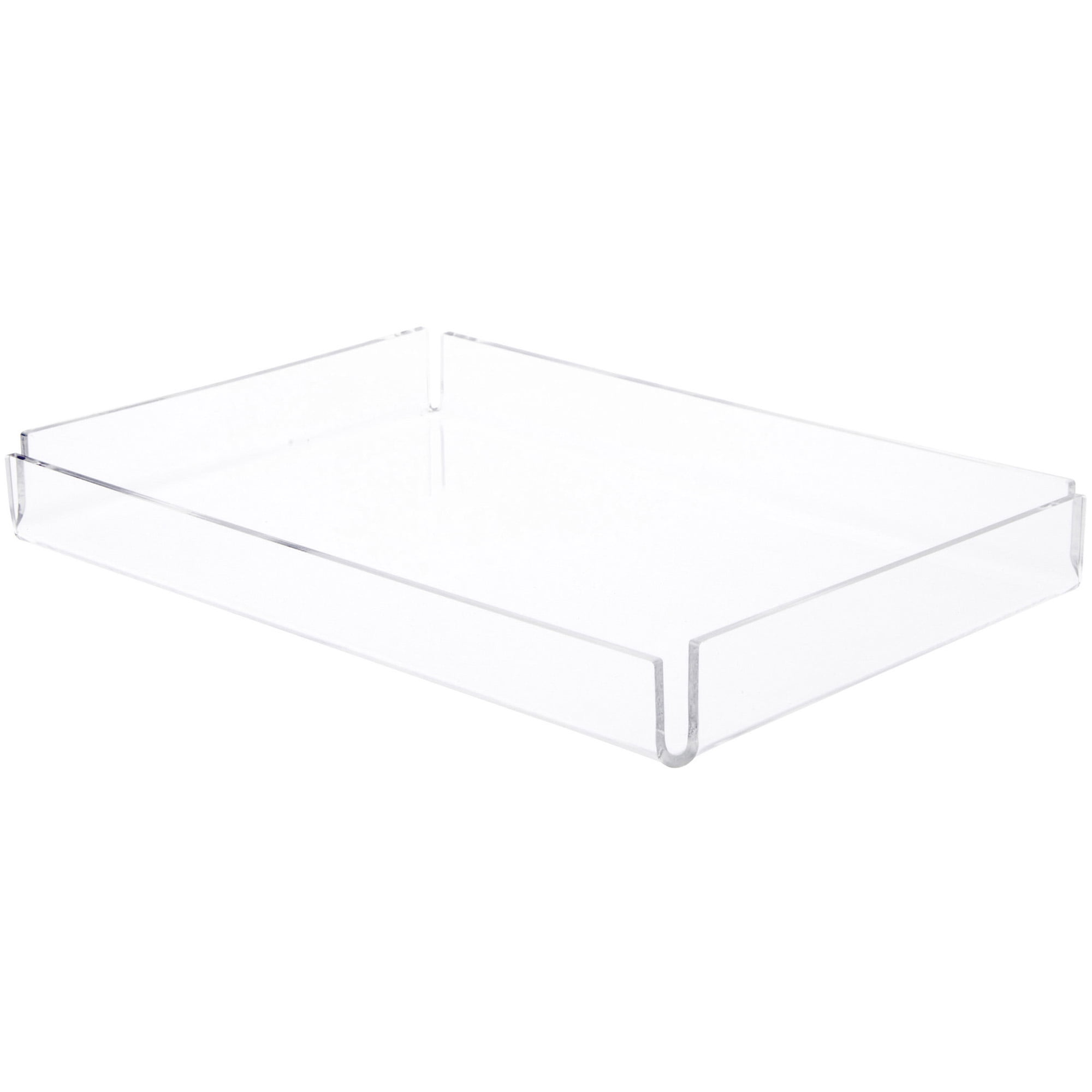 Plymor Clear Acrylic Open Corner Merchandise Display Tray, 8.375" W x ...