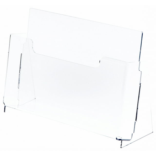 Plymor Clear Acrylic Paper Literature Holder (Countertop), Fits 8.5" x ...