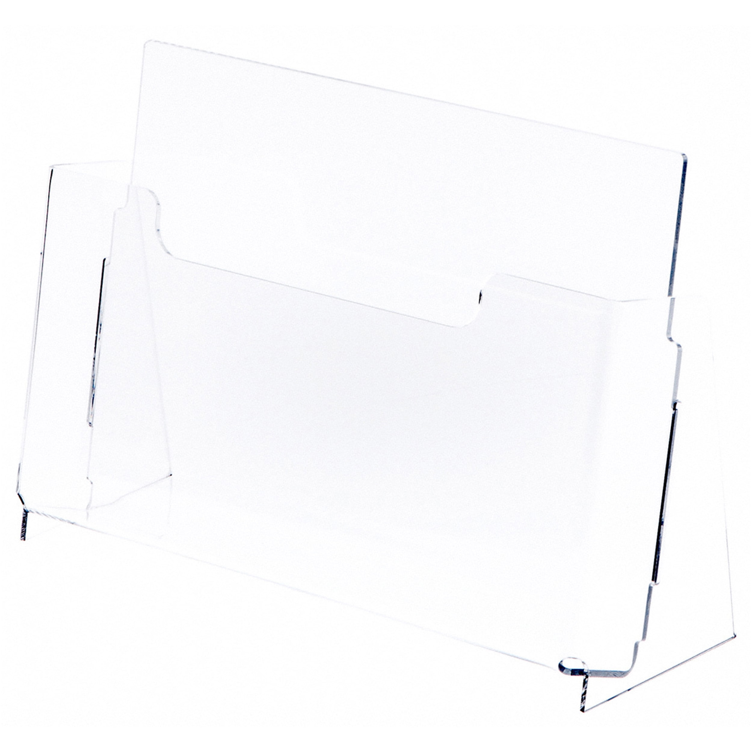 Plymor Clear Acrylic Paper Literature Holder (Countertop), Fits 8.5" x ...