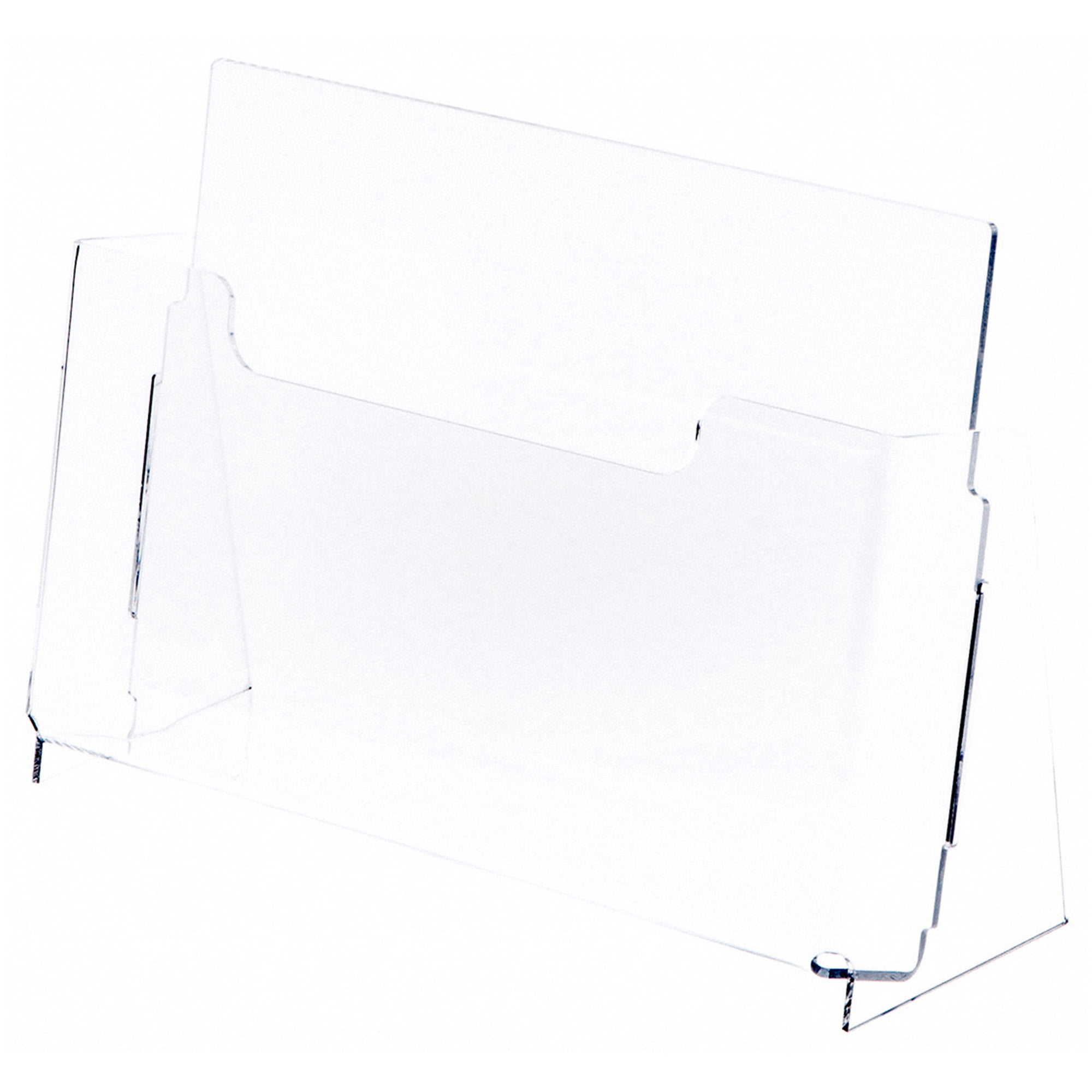Plymor Clear Acrylic Paper Literature Holder (Countertop), Fits 8.5" x ...
