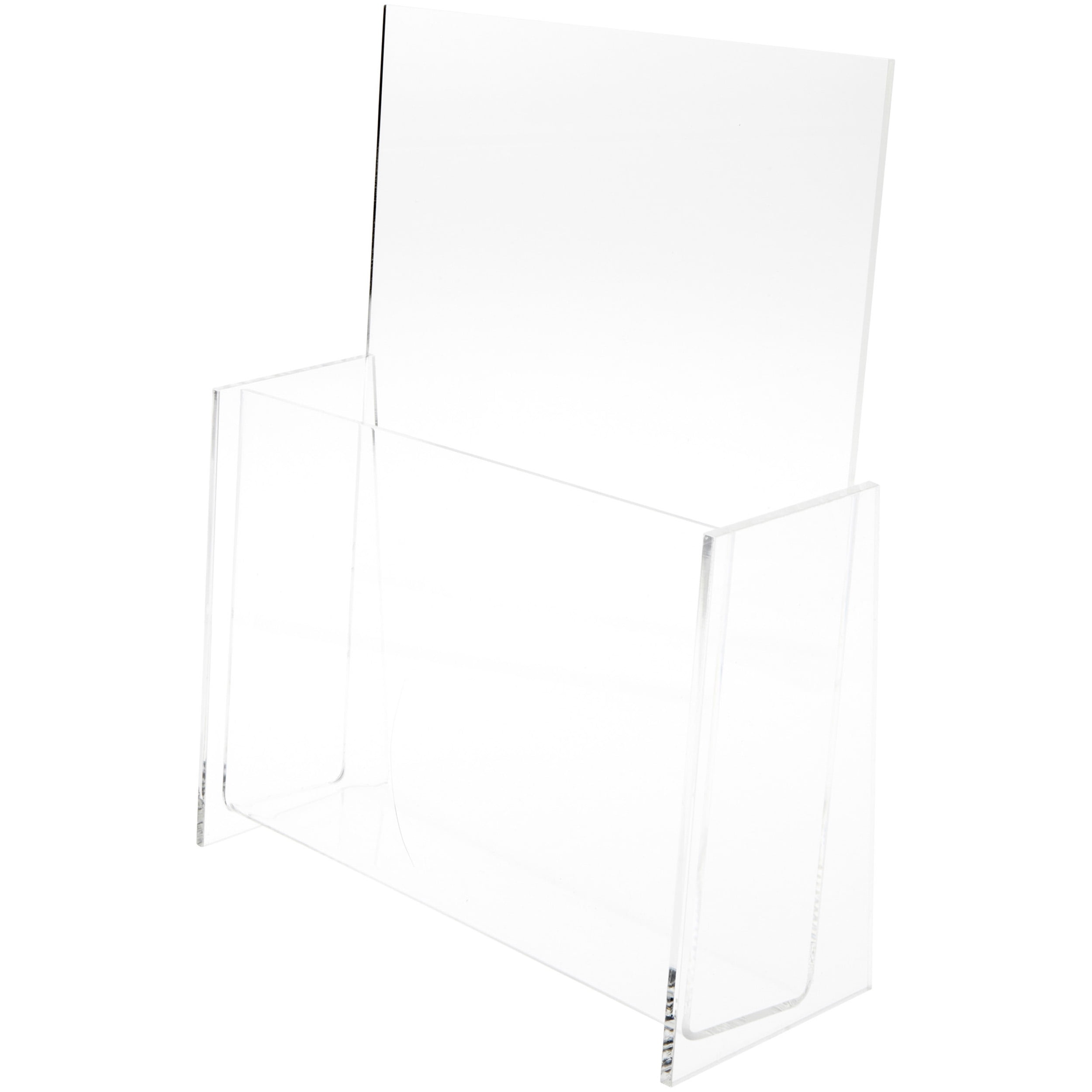 Plymor Clear Acrylic Paper Literature Holder (Countertop), Fits 8.5" x ...