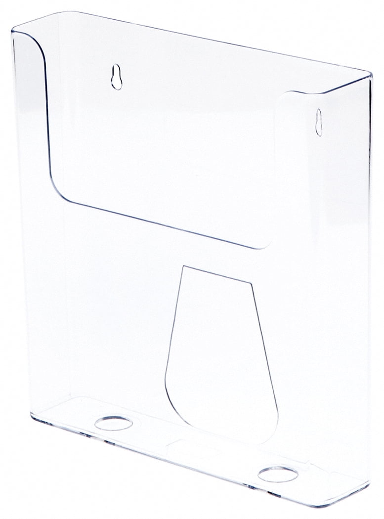 Plymor Clear Acrylic Paper Literature Holder (Wall Mount), Fits 8.5" x ...