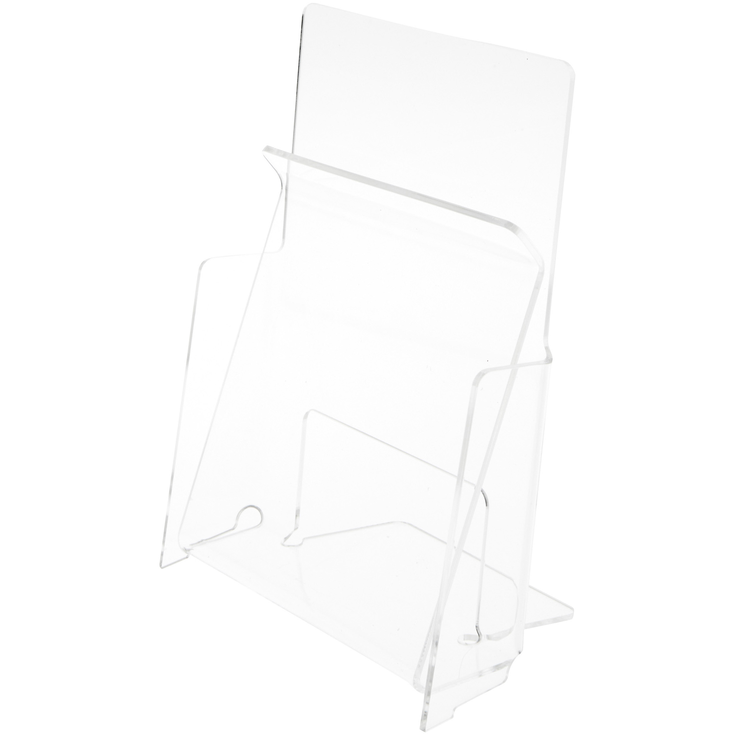 Plymor Clear Acrylic Pinch-Style Half-Sheet Paper Literature Holder ...