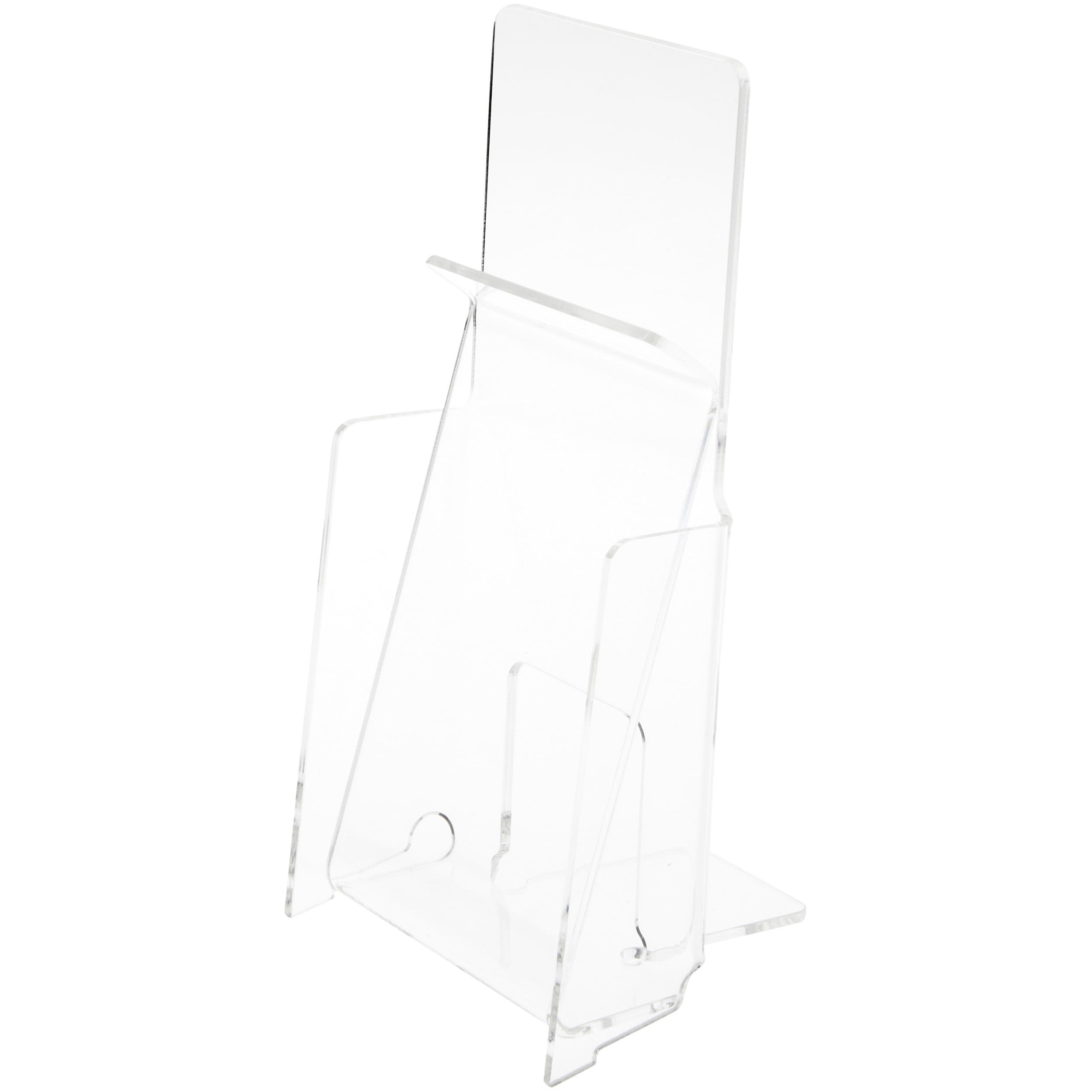 Plymor Clear Acrylic Pinch-Style Tri-Fold Brochure Literature Holder ...