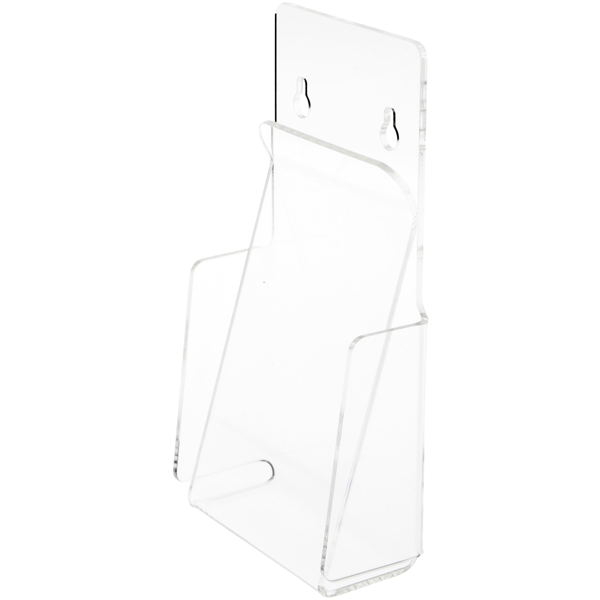 Plymor Clear Acrylic Pinch-Style Tri-Fold Brochure Literature Holder ...