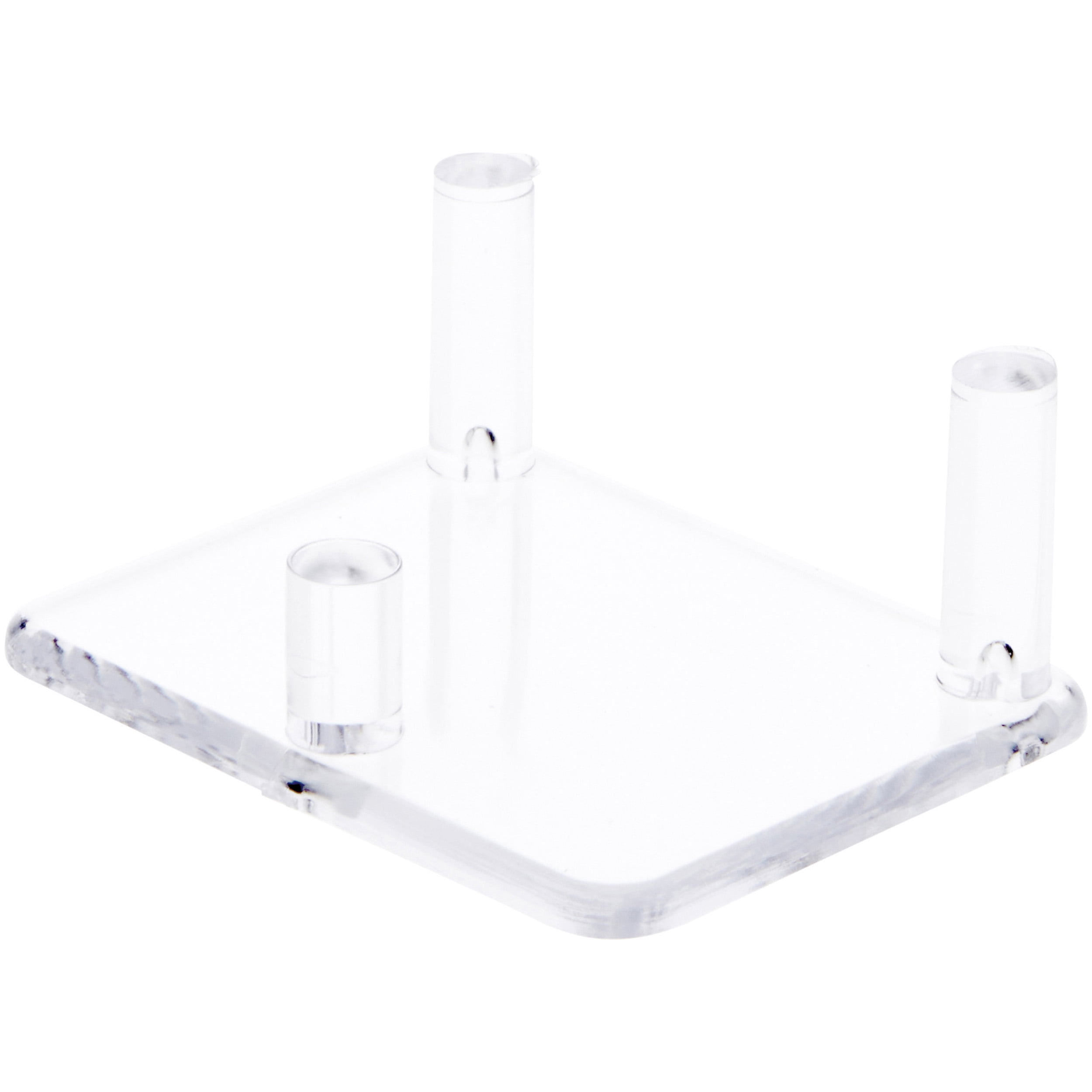 Plymor Clear Acrylic Rectangular Base with 3 Display Prongs for Geode ...