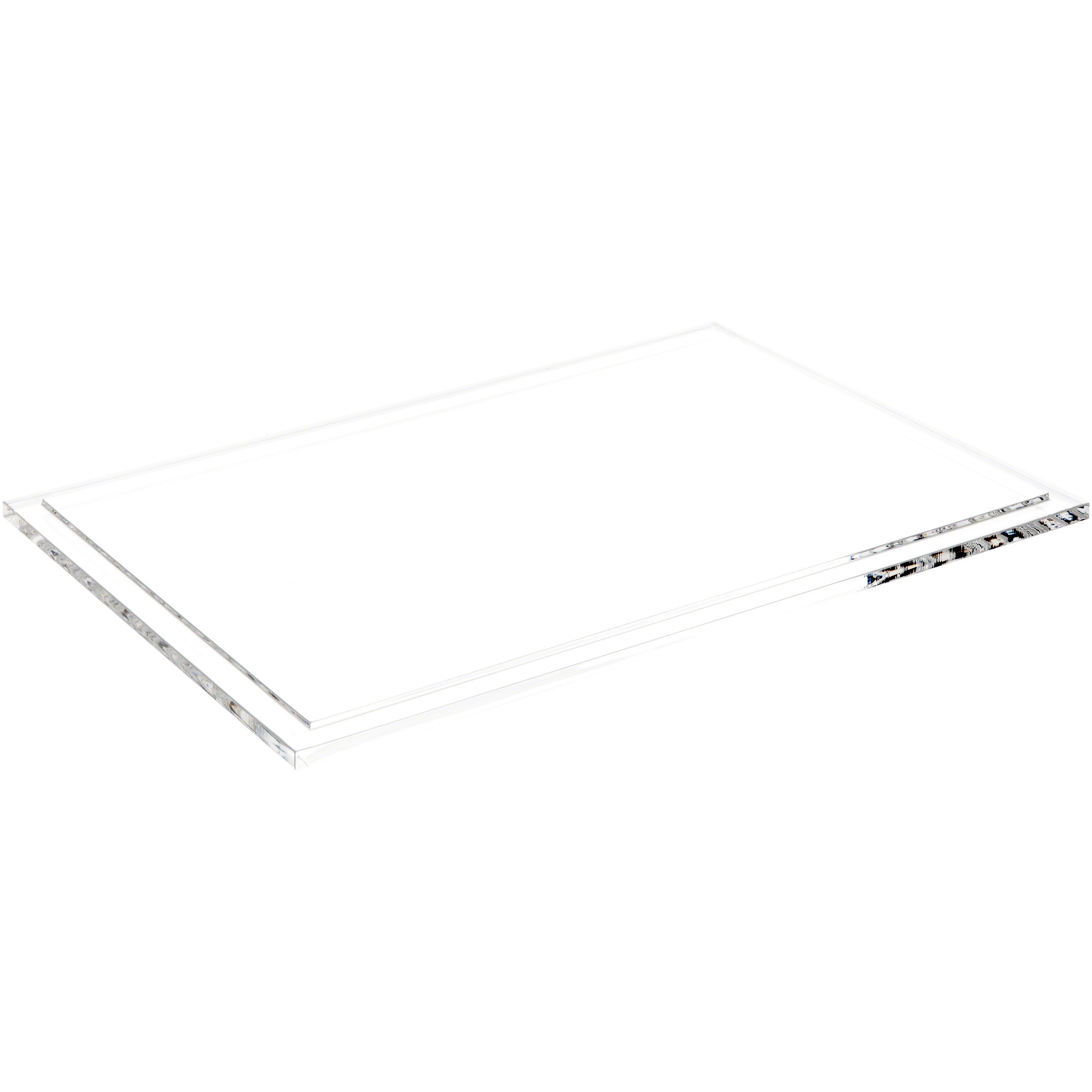 Plymor Clear Acrylic Rectangular Display Base, 12.625" W x 8.625" D x 0 ...
