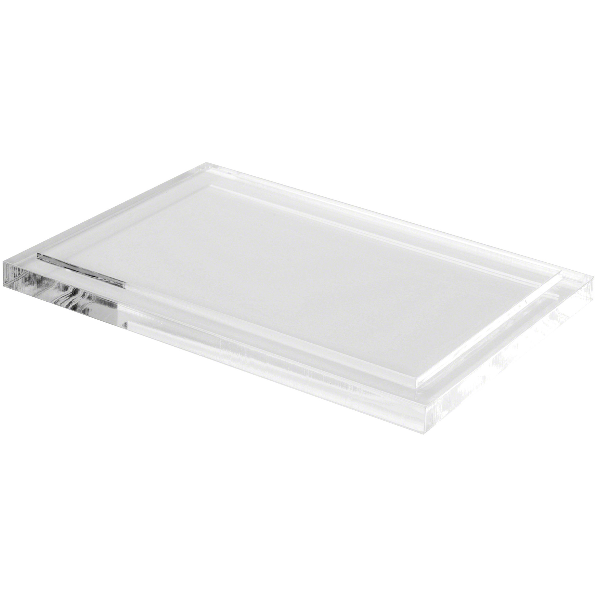 Plymor Clear Acrylic Rectangular Display Base, 6.625" W x 4.625" D x 0. ...