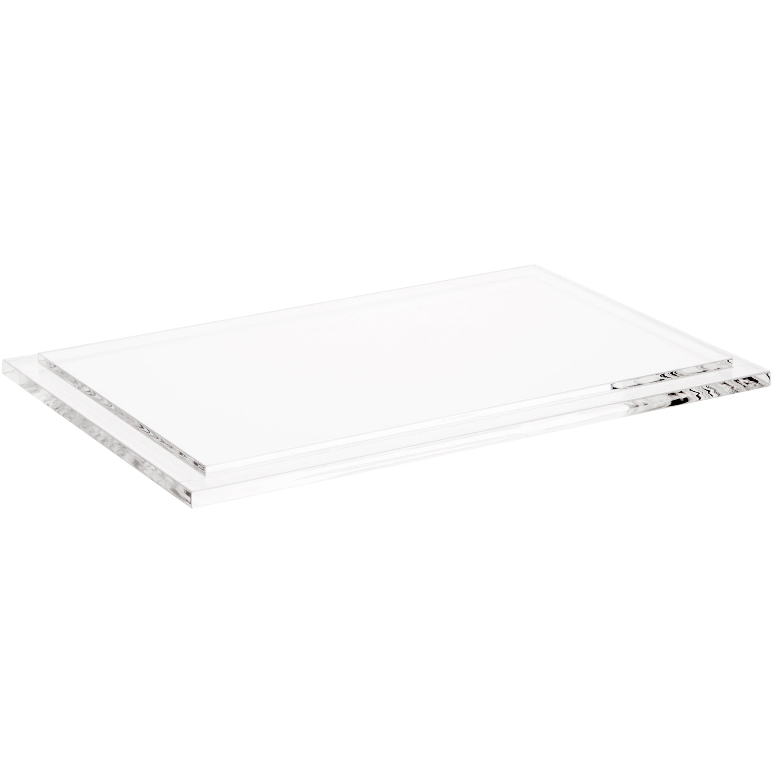 Plymor Clear Acrylic Rectangular Display Base, 8.625" W x 5.625" D x 0. ...