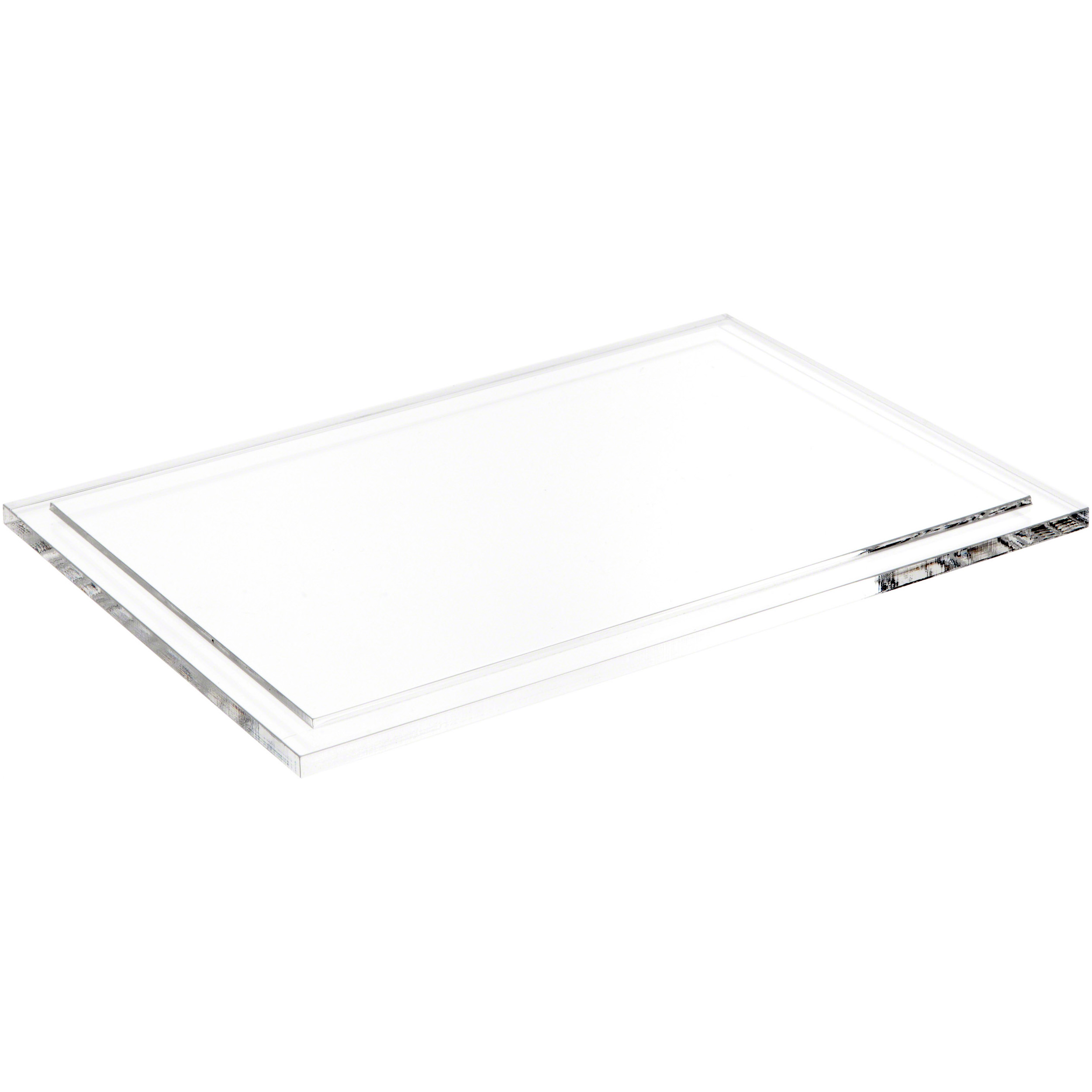 Plymor Clear Acrylic Rectangular Display Base, 9.625" W x 6.625" D x 0. ...