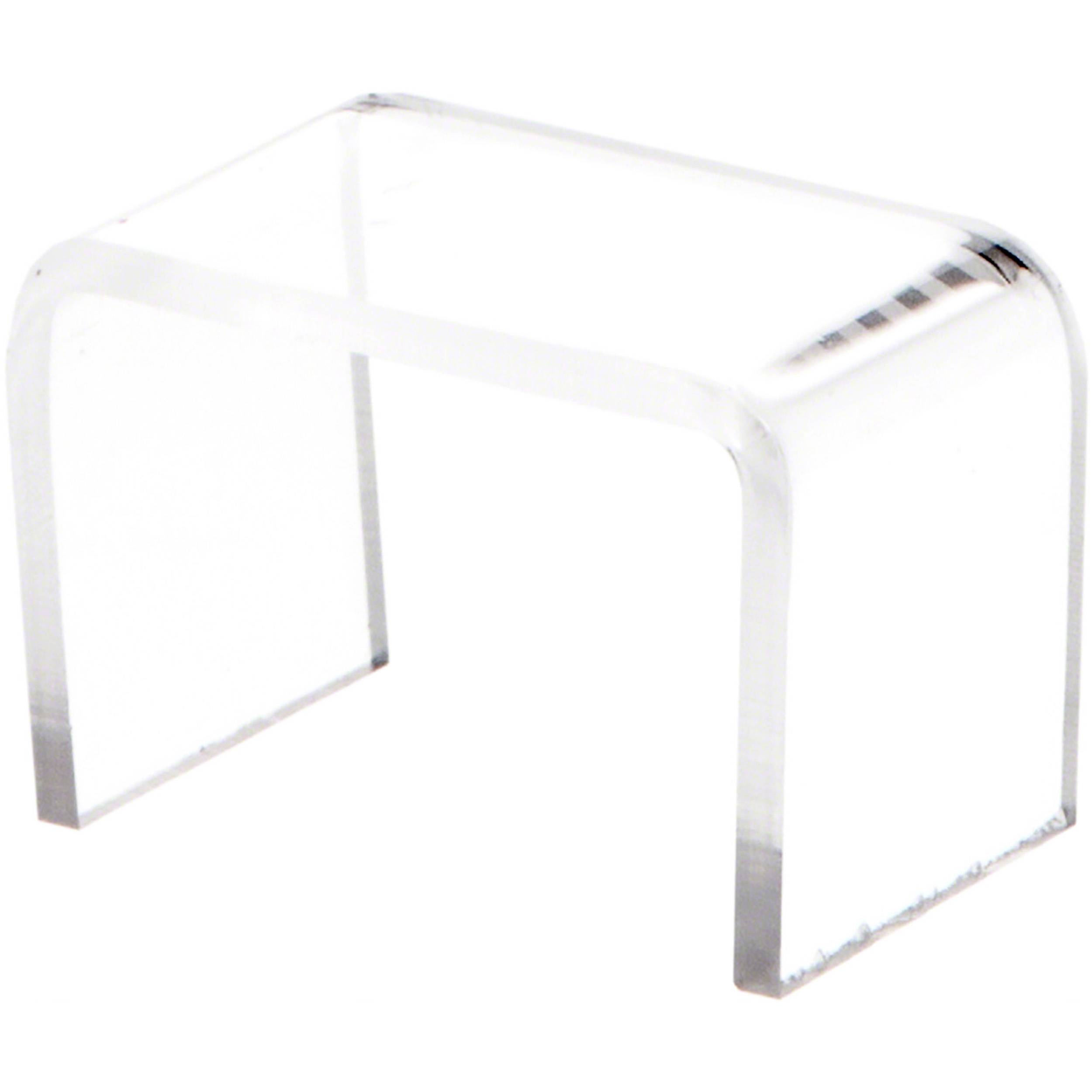 Plymor Clear Acrylic Rectangular Display Riser, 1" H x 1.5" W x 1" D (3 ...