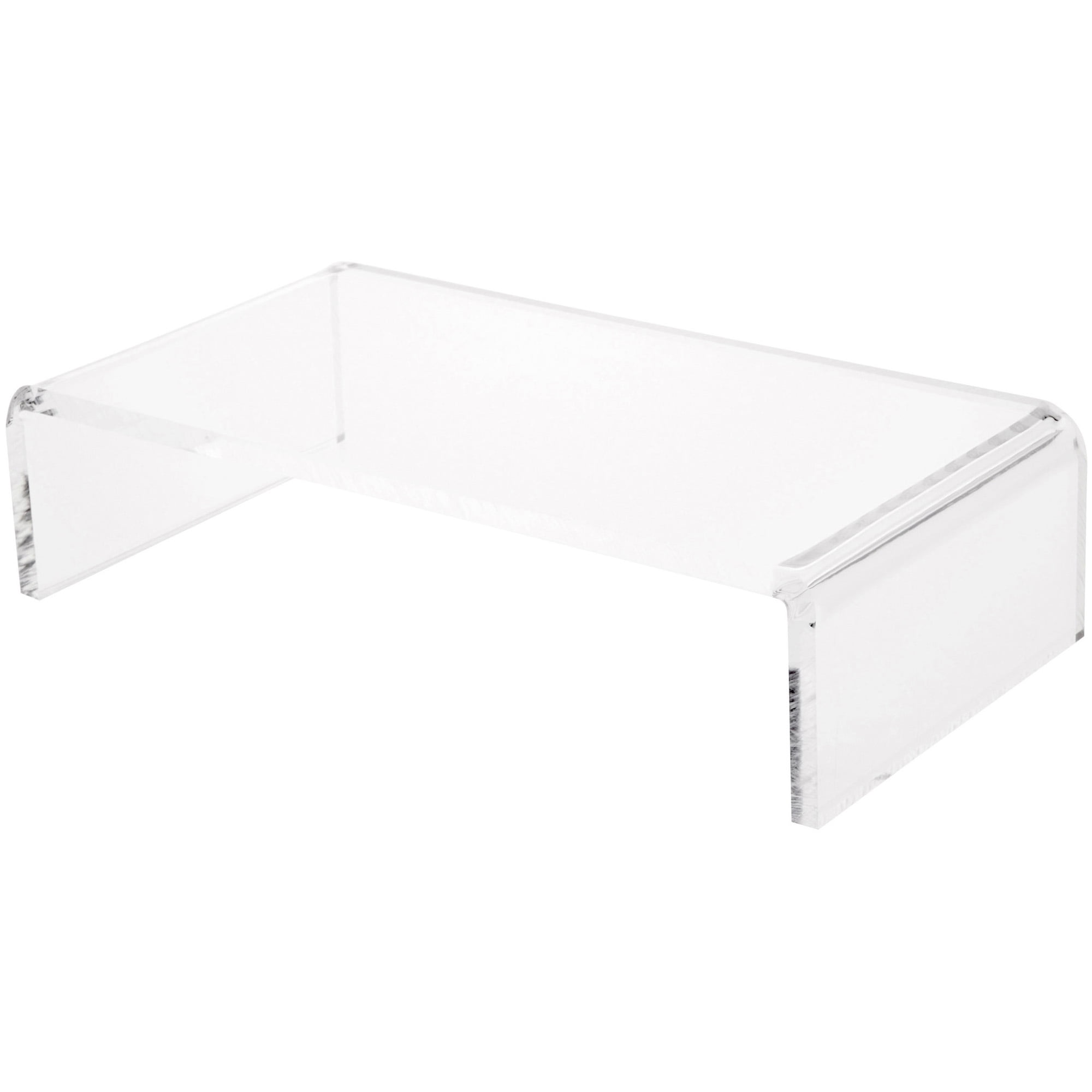 Plymor Clear Acrylic Rectangular Display Riser, 3" H x 12" W x 6" D (3/ ...