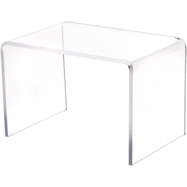 Plymor Clear Acrylic Small Rectangular Display Riser, 5" H x 7.5" W x 5 ...