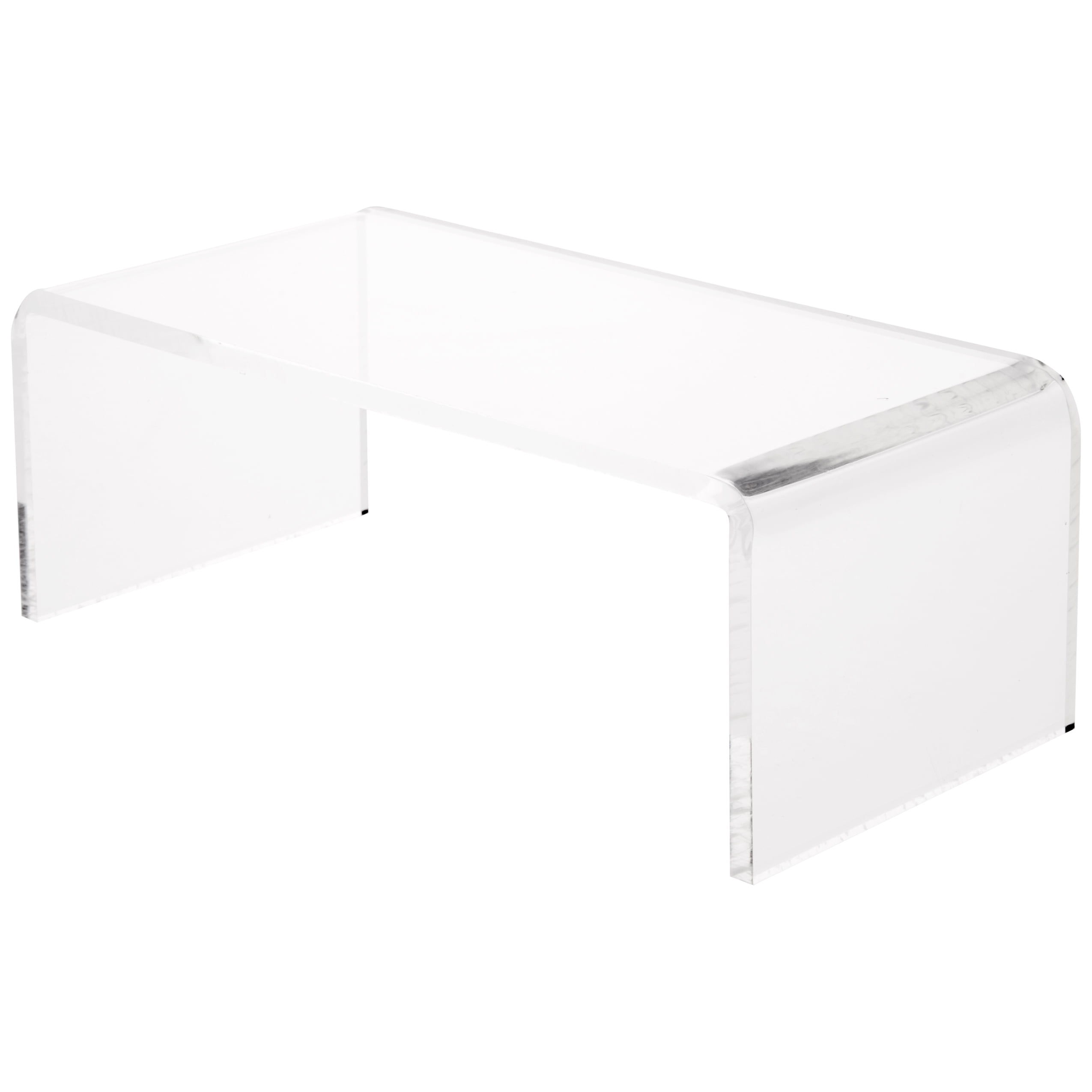Plymor Clear Acrylic Rectangular Display Riser, 3" H x 8" W x 4" D ...