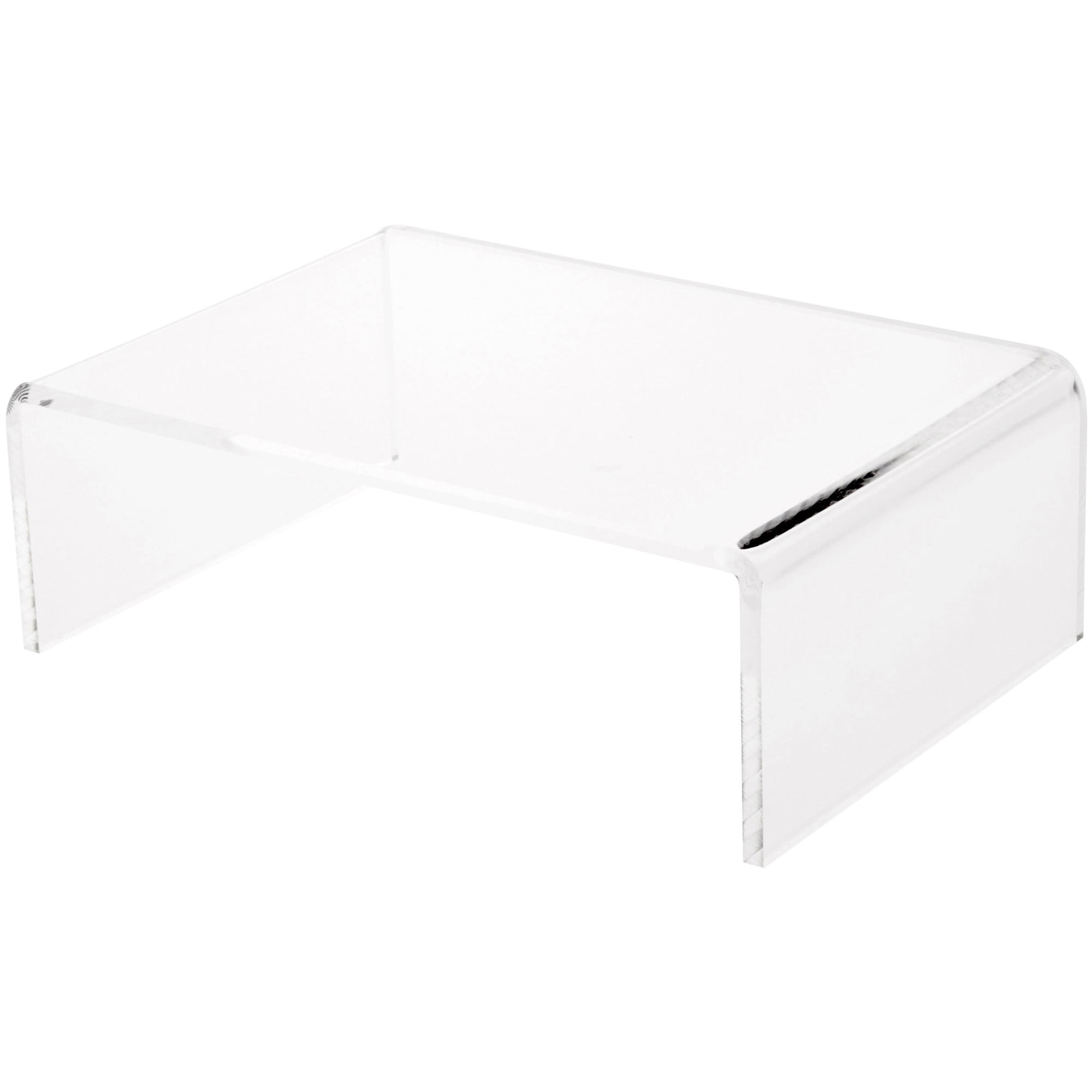 Plymor Clear Acrylic Rectangular Display Riser, 3" H x 9" W x 6" D (1/4 ...