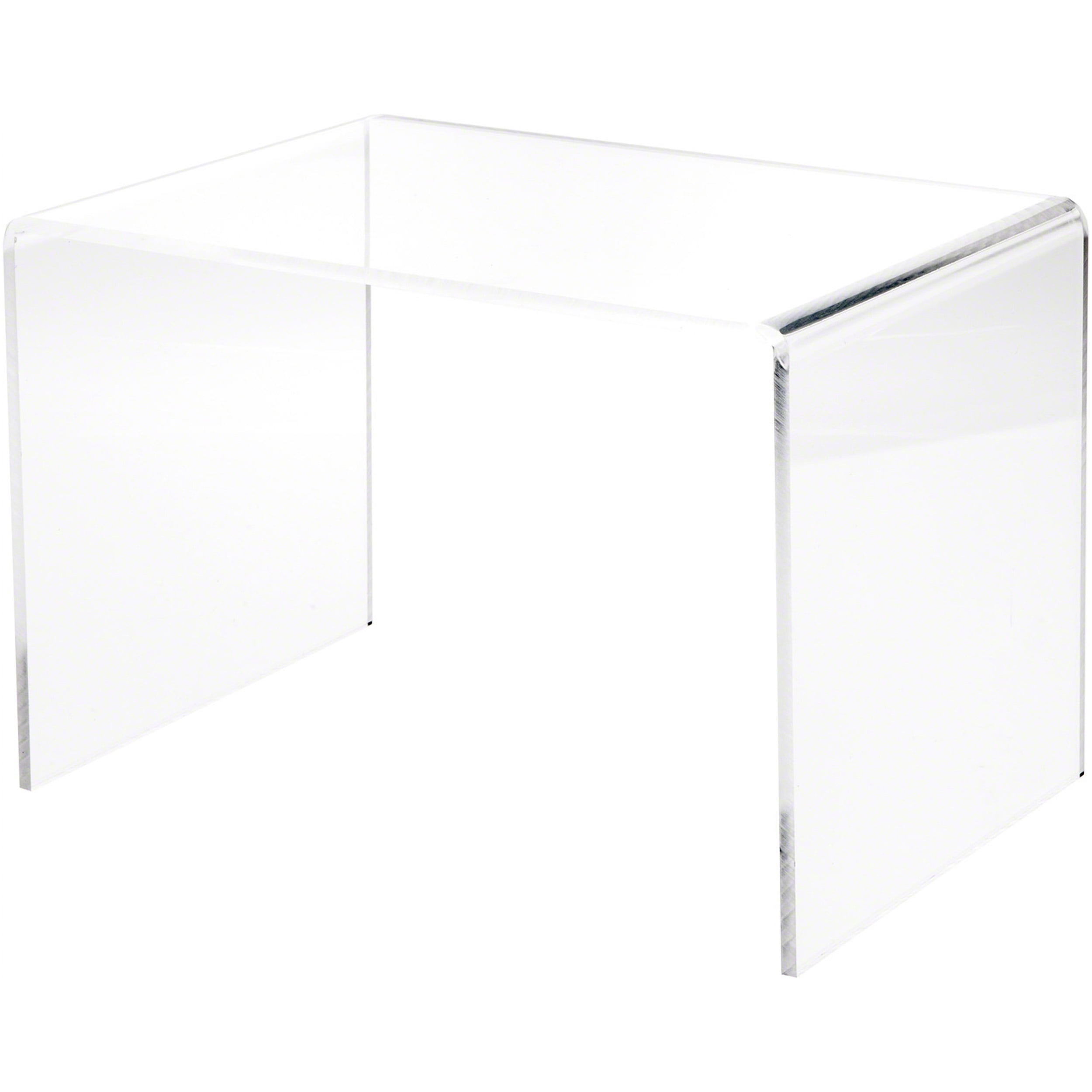 Plymor Clear Acrylic Rectangular Display Riser, 8" H x 12" W x 8" D (1/ ...
