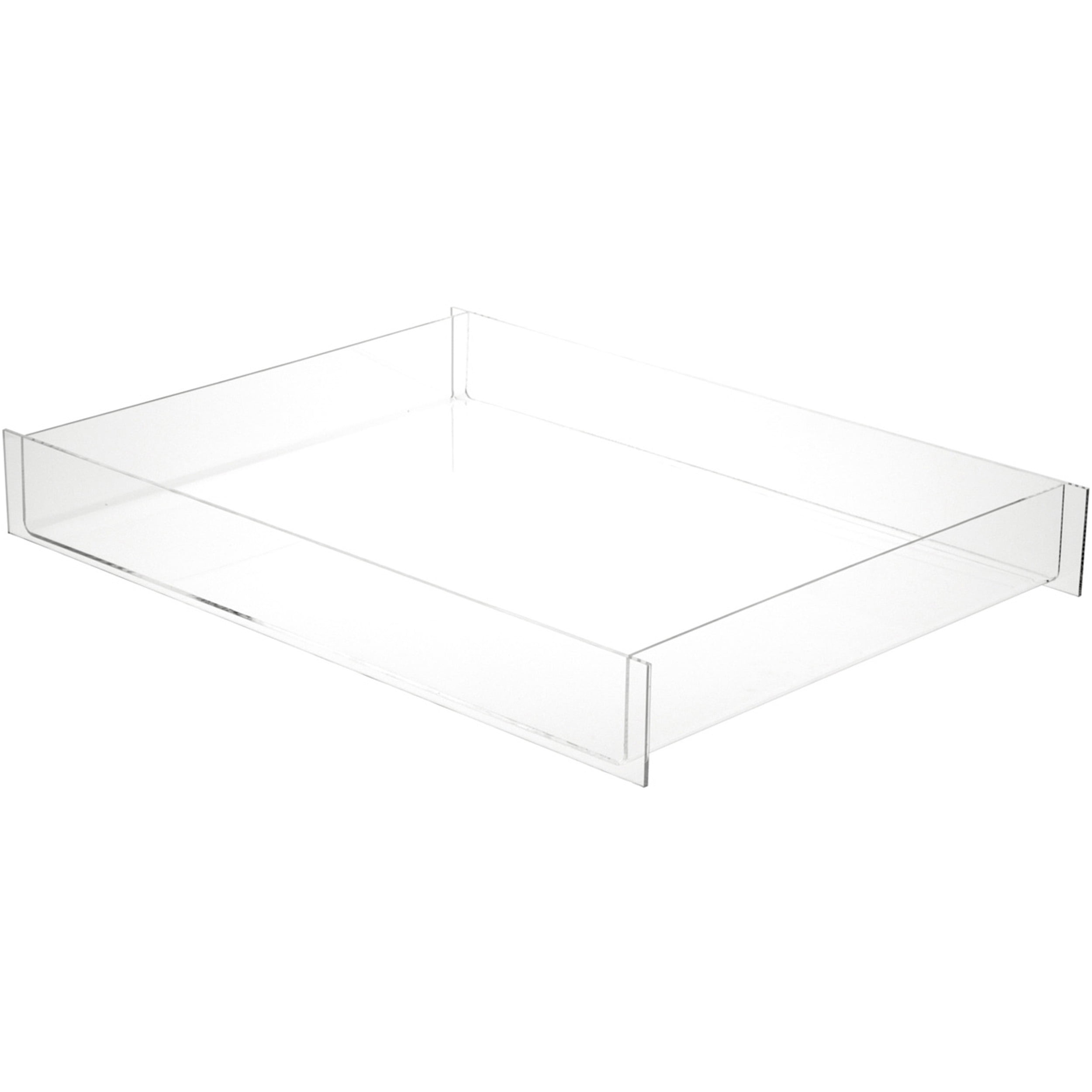 Plymor Clear Acrylic Rectangular Open Top Merchandise Display Tray, 24 ...