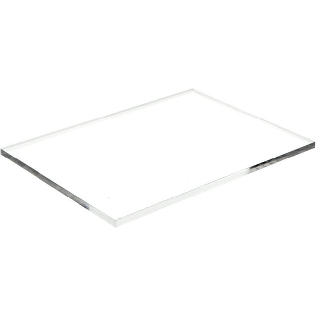 Plymor Clear Acrylic Rectangular Polished Edge Display Base, 8" W x 6 ...