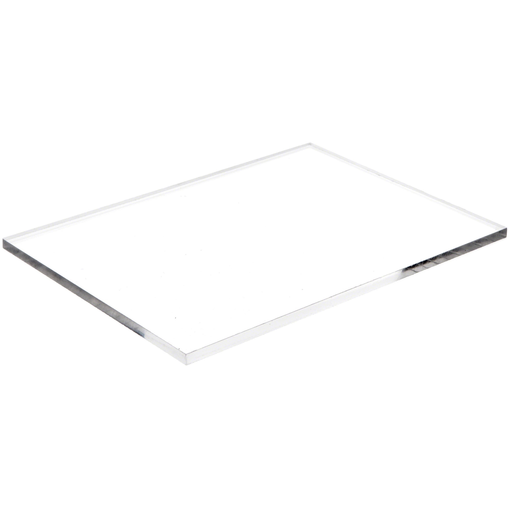 Plymor Clear Acrylic Rectangular Polished Edge Display Base, 8" W x 6 ...