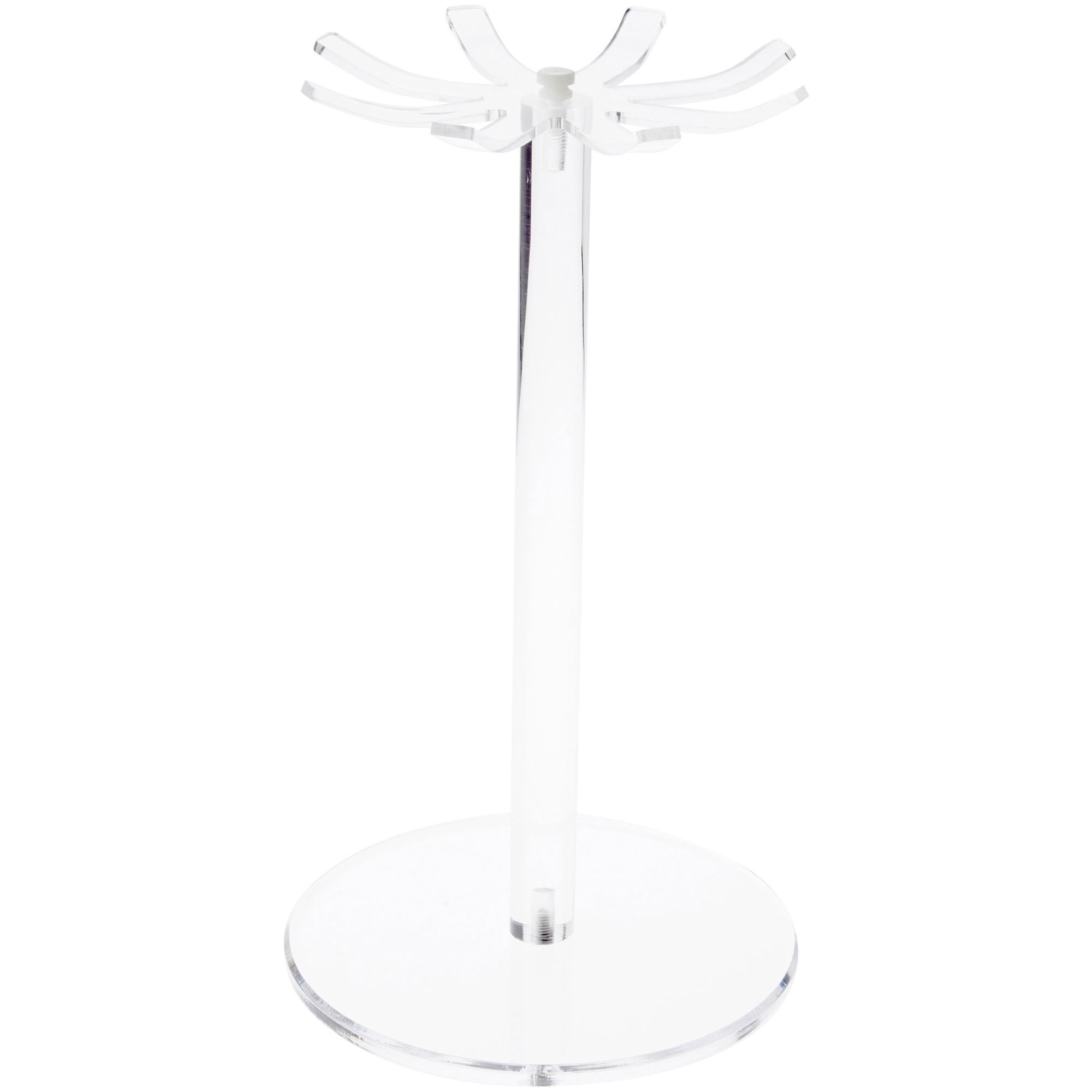Plymor Clear Acrylic Rotating Necklace / Keychain Display Stand Holder ...