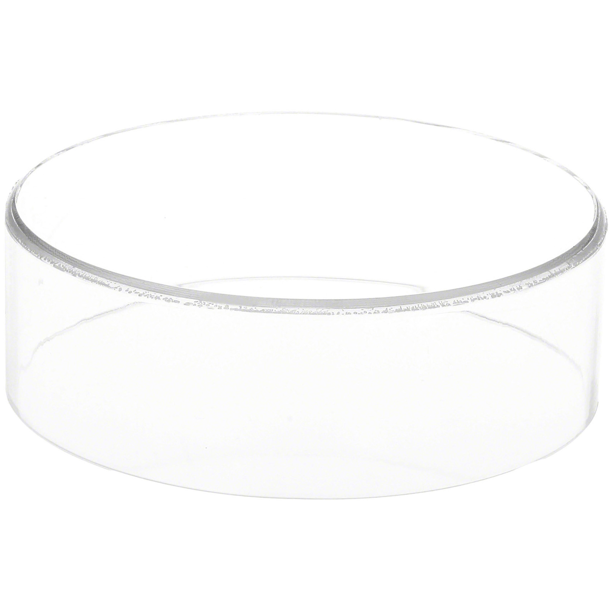 Plymor Clear Acrylic Round Cylinder Display Riser, 2" H x 6" D (3 Pack ...