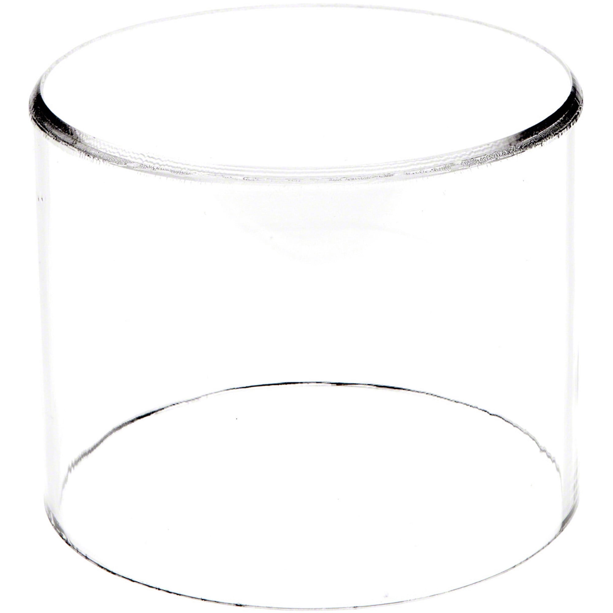 Plymor Clear Acrylic Round Cylinder Display Riser, 4" H x 5" D ...