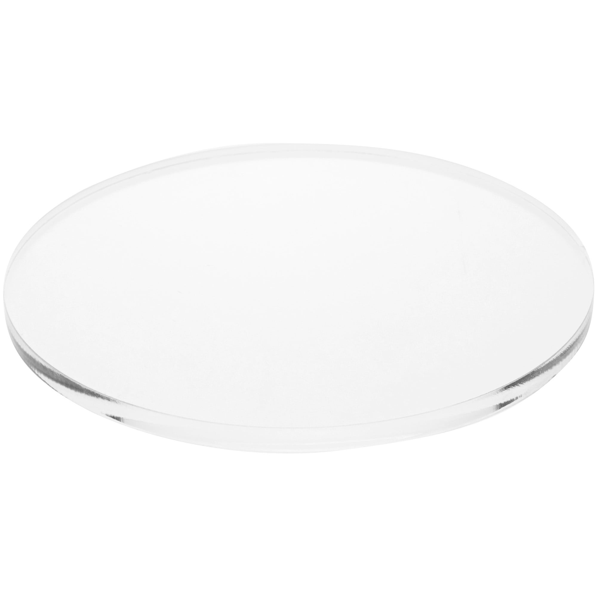 Plymor Clear Acrylic Round Standard-Edge Display Base, 5
