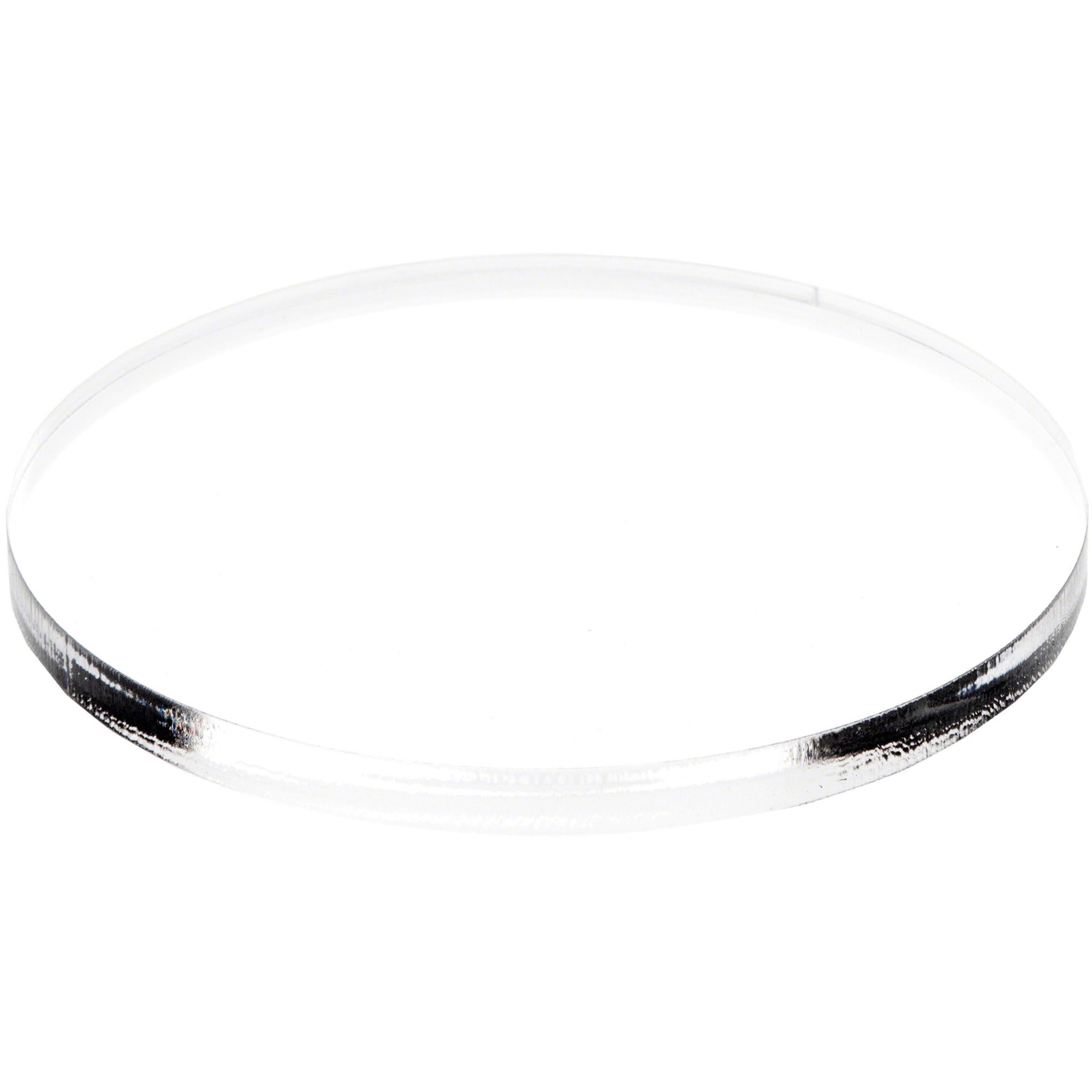 Plymor Clear Acrylic Round Standard-Edge Display Base, 5