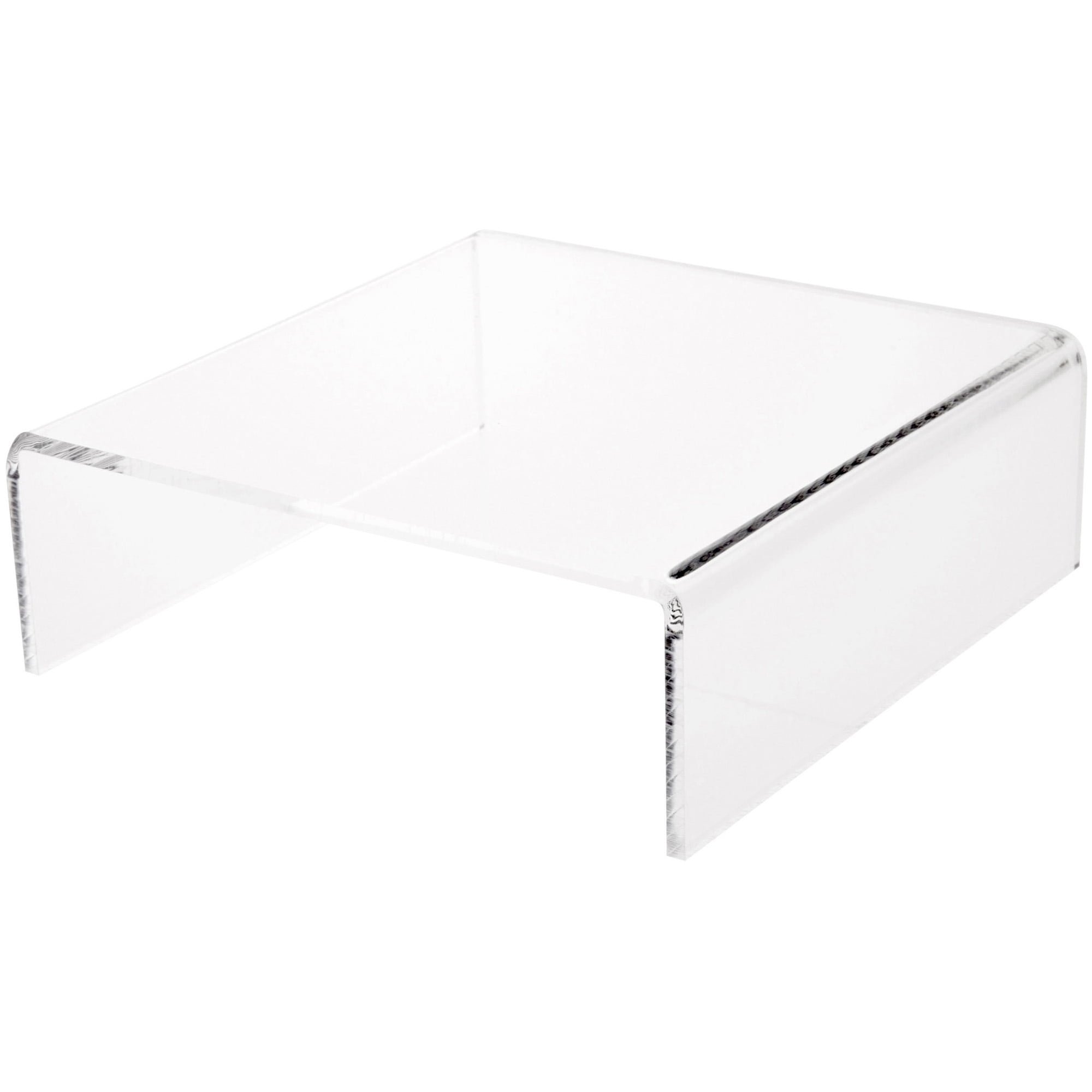 Plymor Clear Acrylic Short Square Display Riser, 3" H x 9" W x 9" D (1/ ...