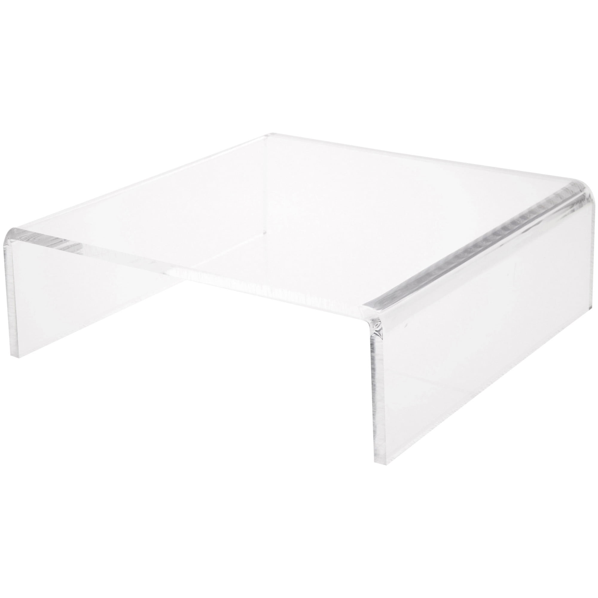 Plymor Clear Acrylic Short Square Display Riser, 4" H x 12" W x 12" D ...