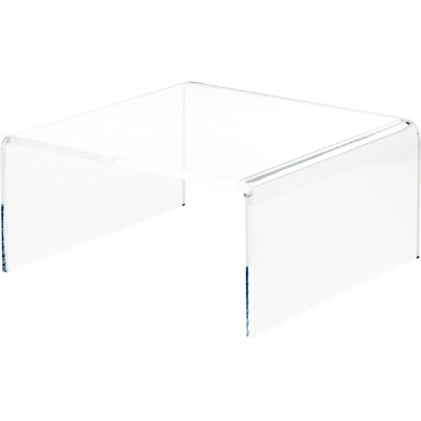 Plymor Clear Acrylic Short Square Display Riser, 6" H x 12" W x 12" D ...