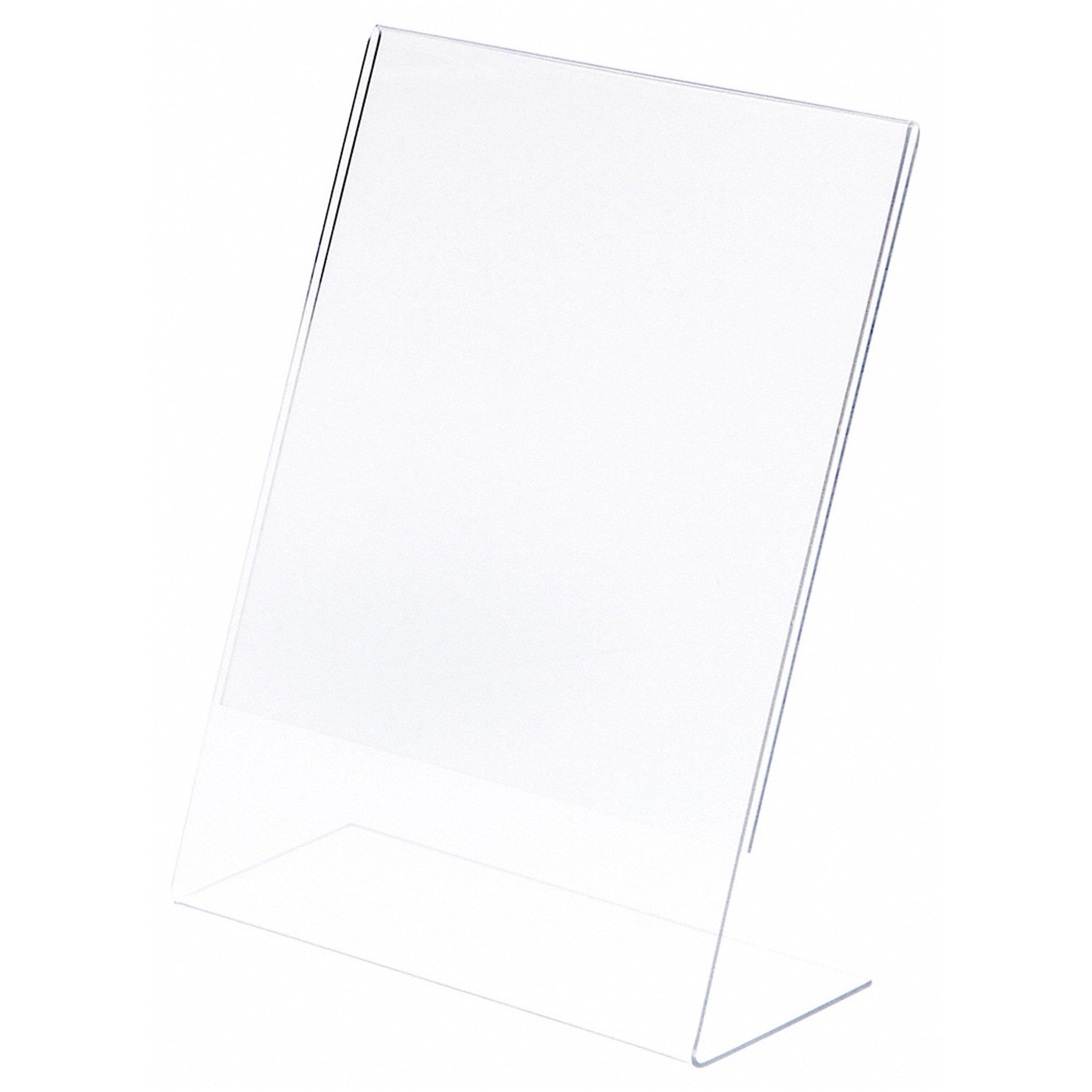 Plymor Clear Acrylic Sign Display / Literature Holder (Angled), 8.5" W ...