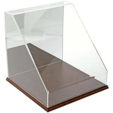 Plymor Clear Acrylic Display Case with Black Base (Mirror Back), 12" x ...