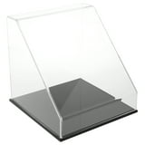 Plymor Clear Acrylic Slanted Front Display Case with Black Base, 12" x ...