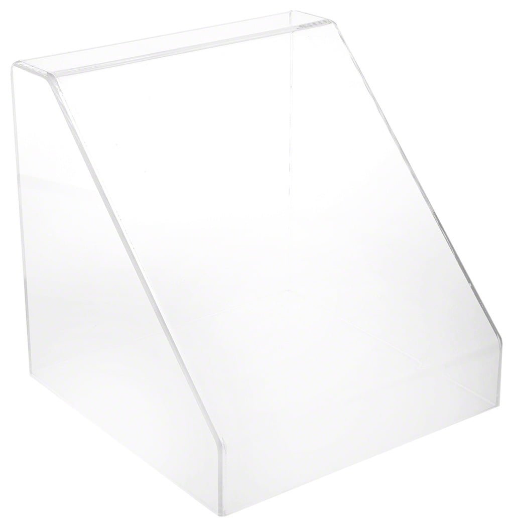 Plymor Clear Acrylic Slanted Front Display Case with No Base, 12" x 12 ...