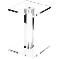 Plymor Clear Acrylic Display Riser with Tray Handles, 4" H x 18" W x 12 ...