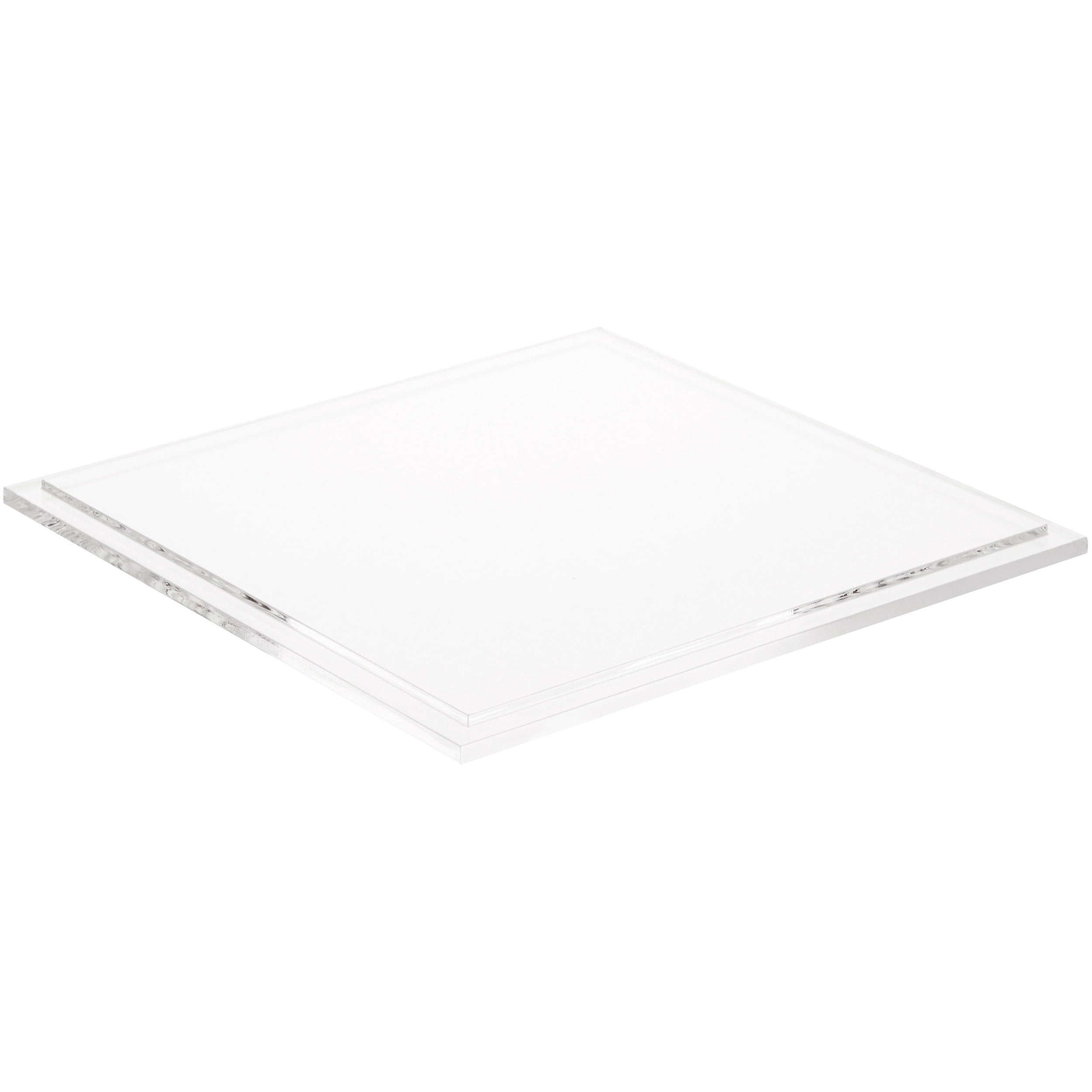 Plymor Clear Acrylic Square Display Base, 9.625" W x 9.625" D x 0.3125 ...
