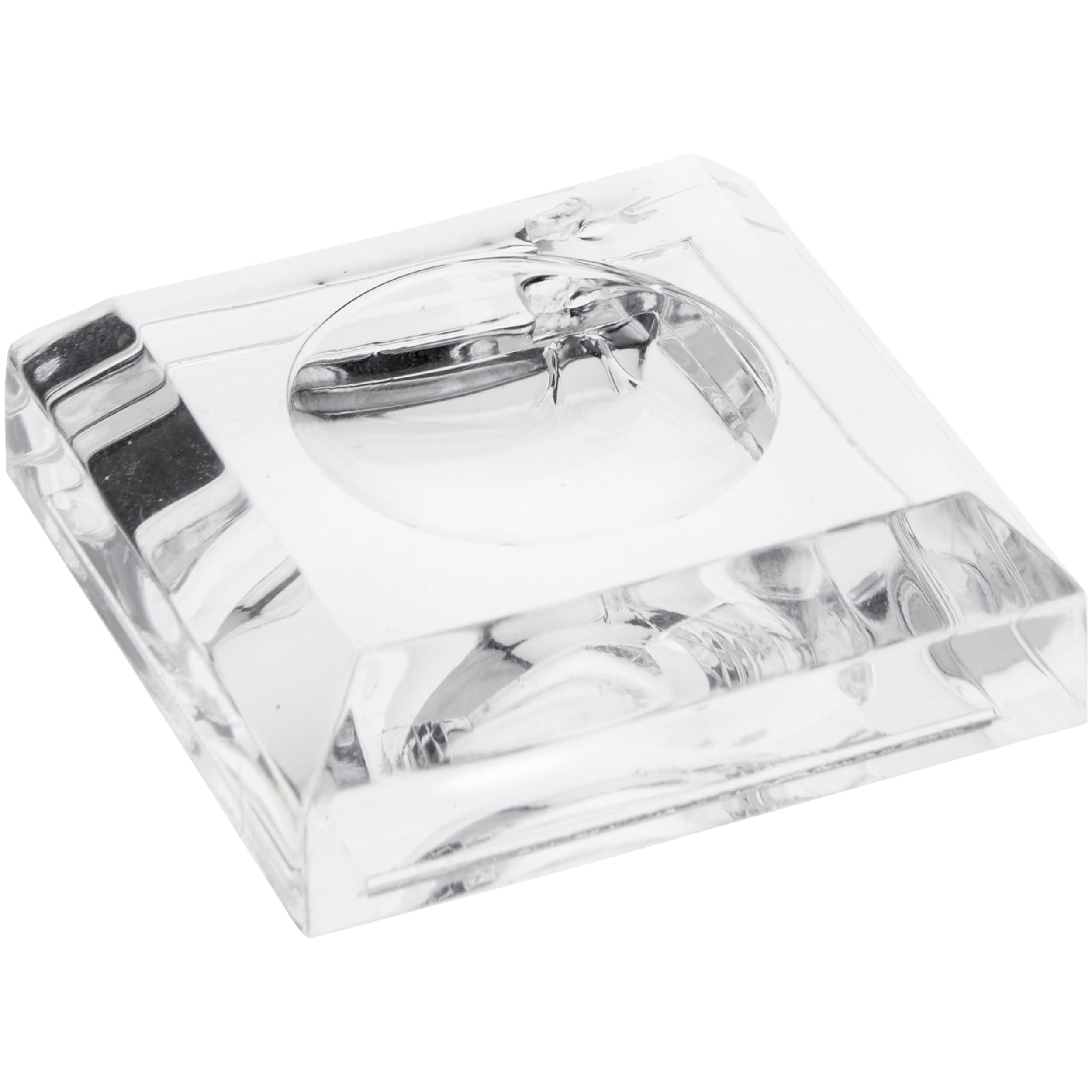 Plymor Clear Acrylic Square Display Base with Indented Circle to Hold ...