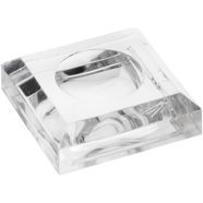 Plymor Clear Acrylic Rectangular Polished Edge Display Base, 8" W x 6" D x 0.25" H, Pack of 6 ...