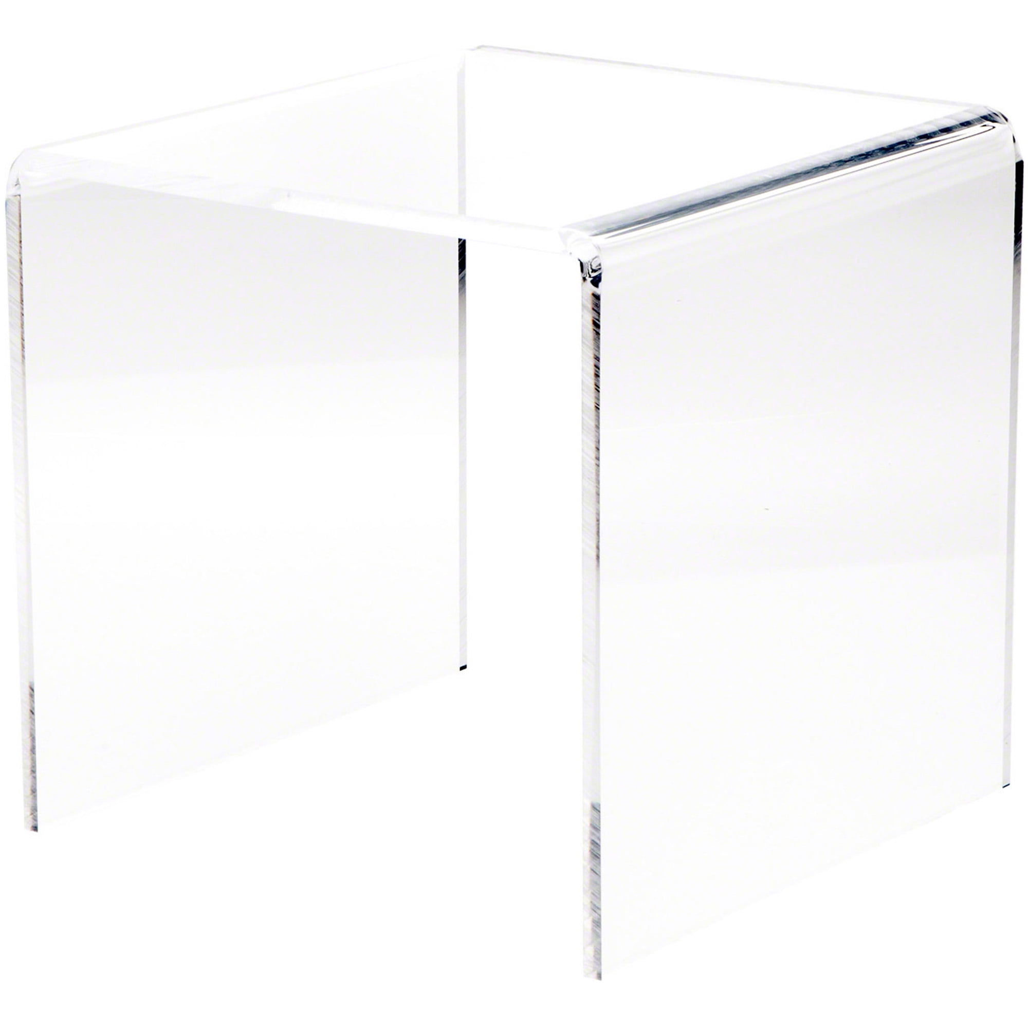 Plymor Clear Acrylic Square Display Riser, 11" H x 11" W x 11" D (3/8 ...
