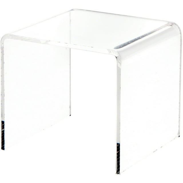 Plymor Clear Acrylic Square Display Riser, 3" H x 3" W x 3" D (1/8 ...