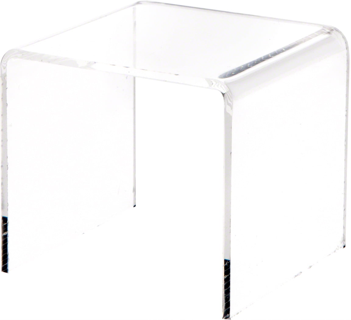 Plymor Clear Acrylic Square Display Riser, 3" H x 3" W x 3" D (1/8 ...