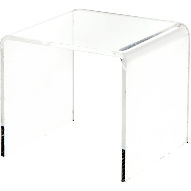 Plymor Clear Acrylic Square Display Riser, 3" H x 3" W x 3" D (1/8 ...