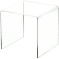 Plymor Clear Acrylic Square Display Riser, 5" H x 5" W x 5" D (1/8 ...