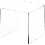 Plymor Clear Acrylic Square Display Riser, 5" H x 5" W x 5" D (1/8 ...