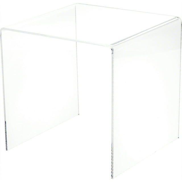 Plymor Clear Acrylic Square Display Riser, 7" H x 7" W x 7" D (1/8 ...