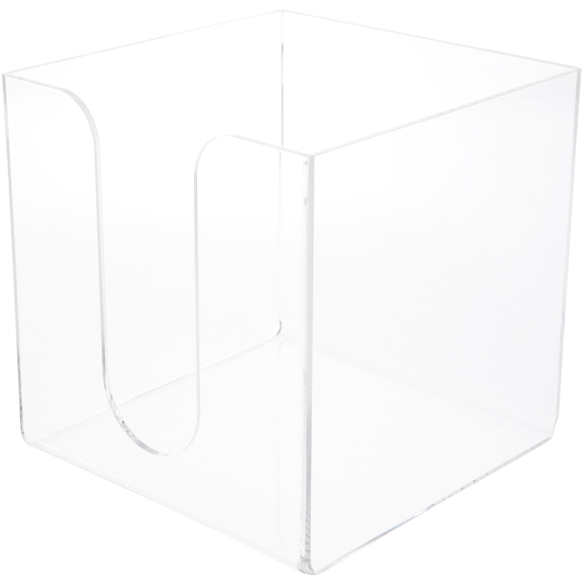 Plymor Clear Acrylic Tall-Stack Napkin Holder, 6.25" H x 6.25" W x 6.25 ...