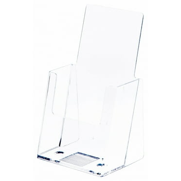deflecto DocuHolder for Countertop or Wall Mount Use, 9 1/4w x 3 3/4d x 10 3/4, Clear - Walmart.com