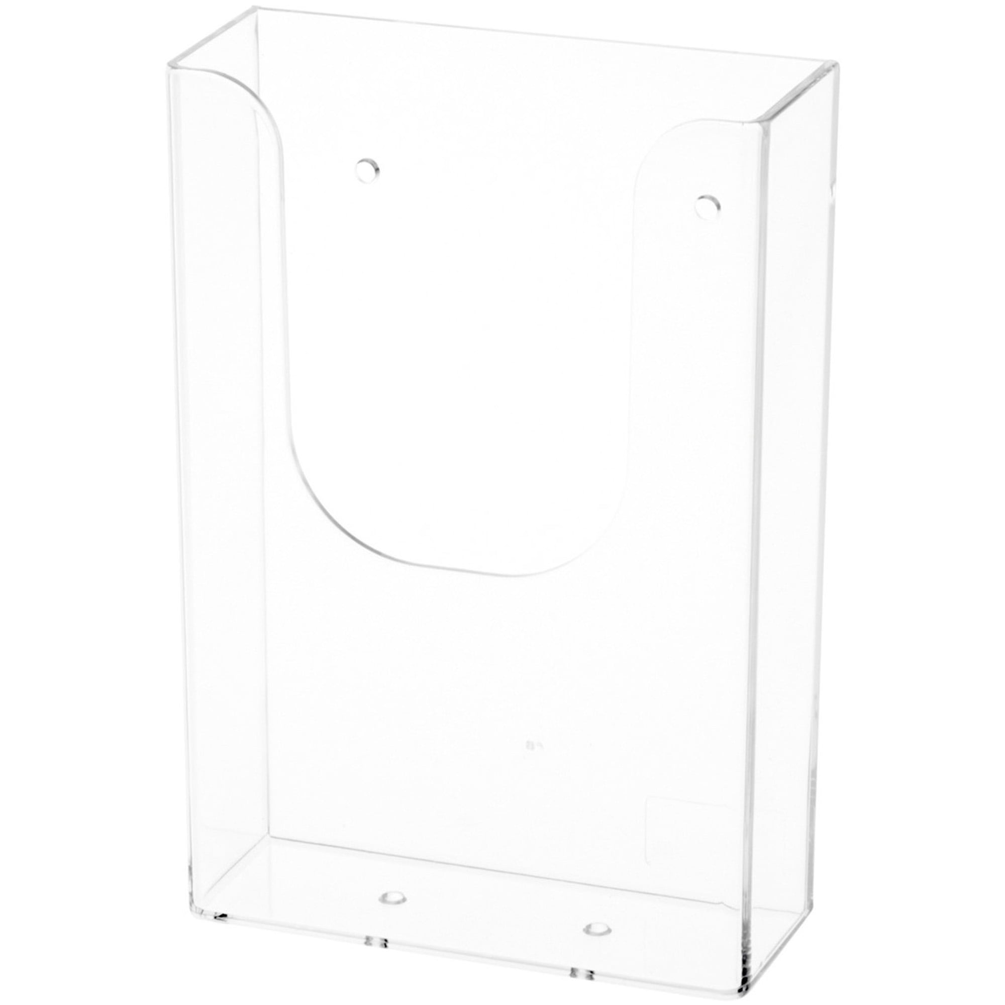 Plymor Clear Acrylic Tri-Fold Brochure Literature Holder (Wall Mount ...