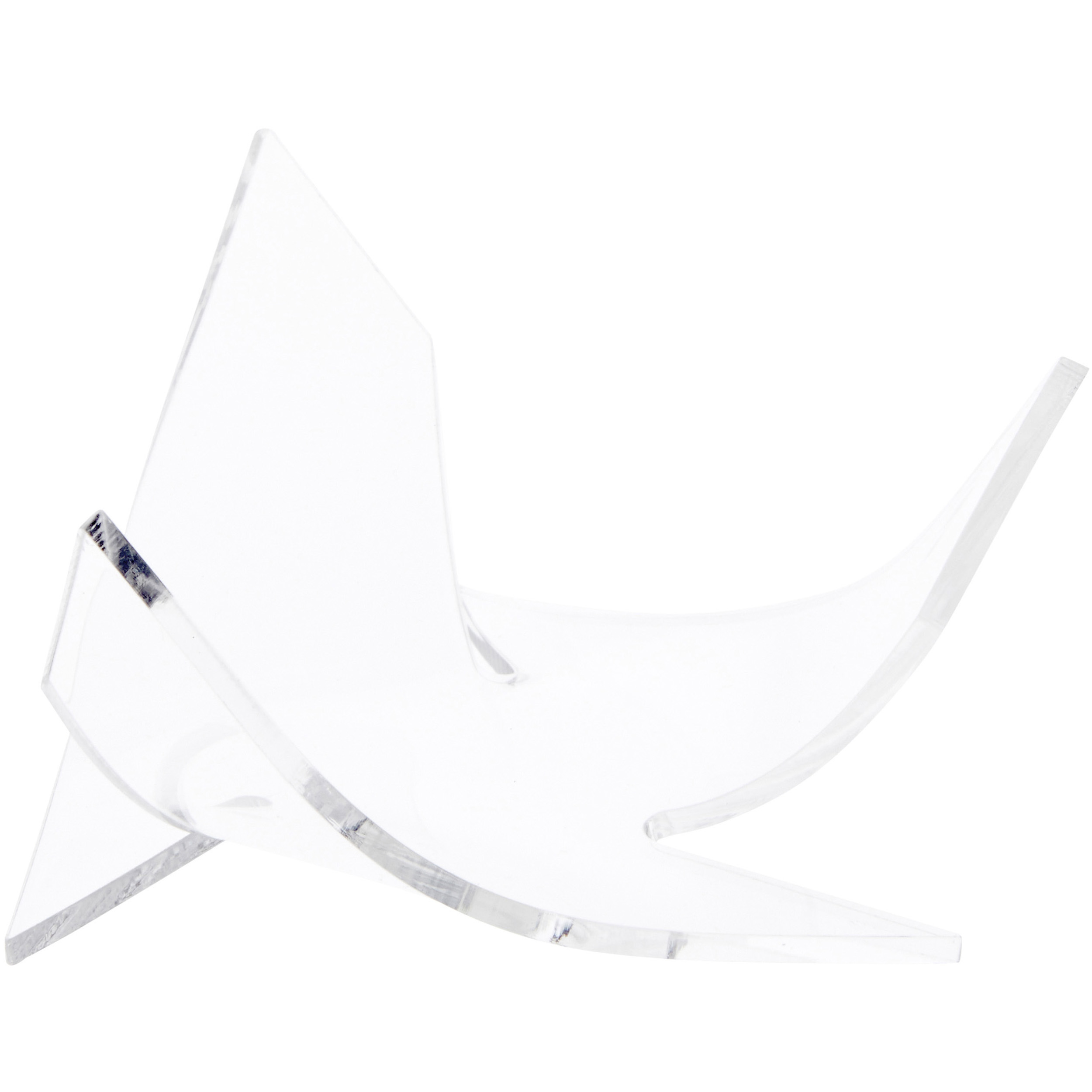 Plymor Clear Acrylic Triangular Display Stand Holder for Geode, Mineral ...